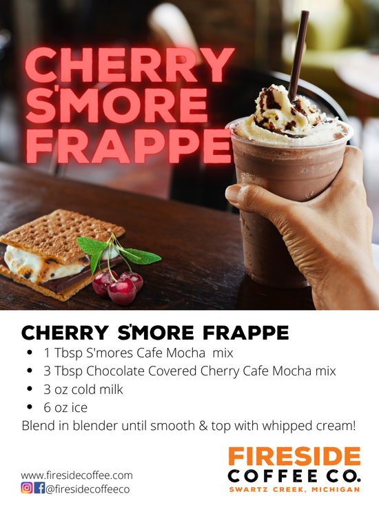 Chocolate Covered Cherry Cafe Mocha – Fireside Coffee Co.