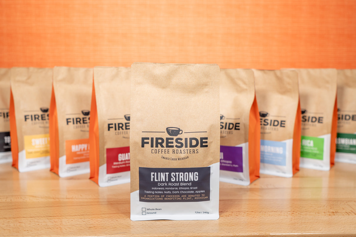 Flint Strong Dark Roast Coffee – Fireside Coffee Co.